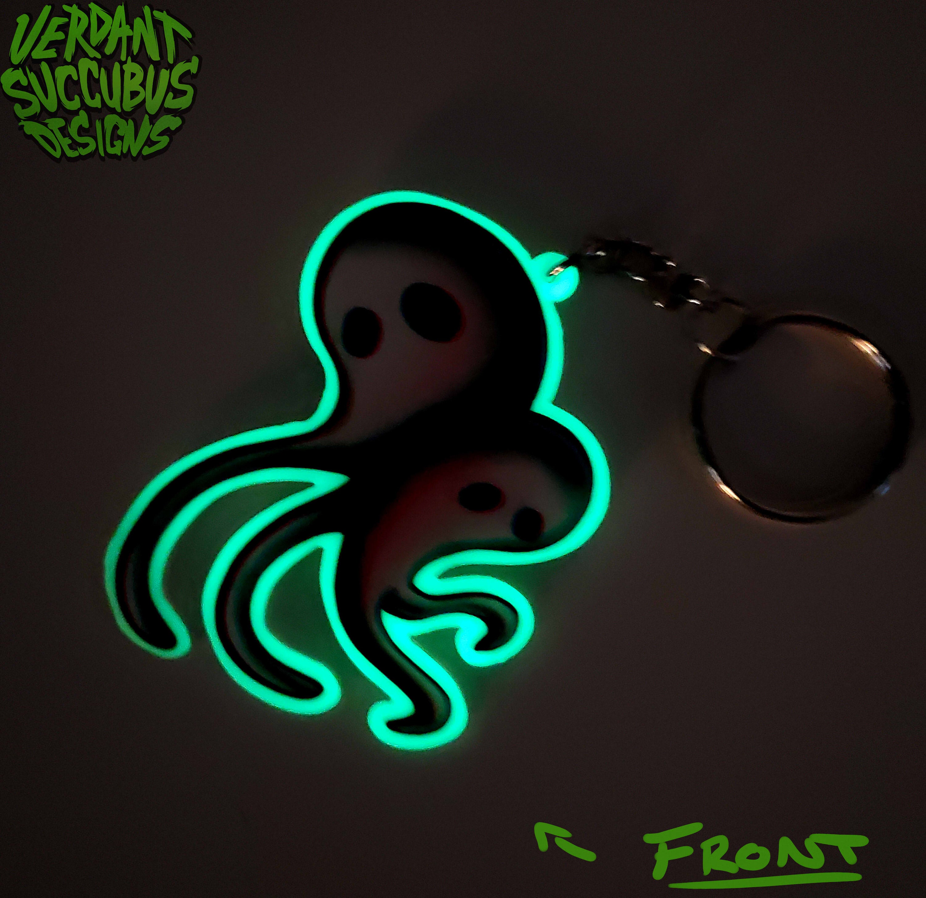 Glow in the Dark Fresno Nightcrawler Cryptid Acrylic Keychain - Etsy