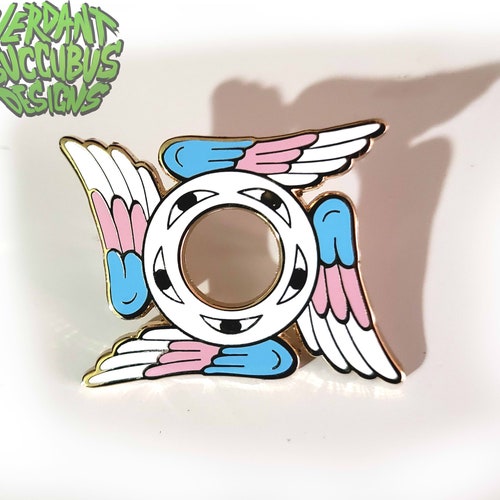 Transgender Pride Noodle Cute Enamel Pin in Trans LGBT Pride - Etsy