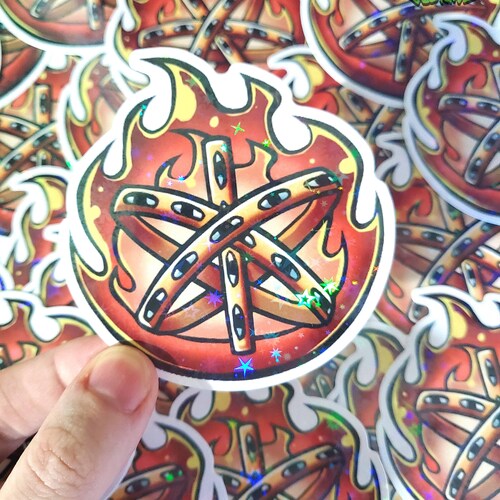 Ophanim Biblical Angel Eyes Sticker. Mirror Gold Vinyl - Etsy