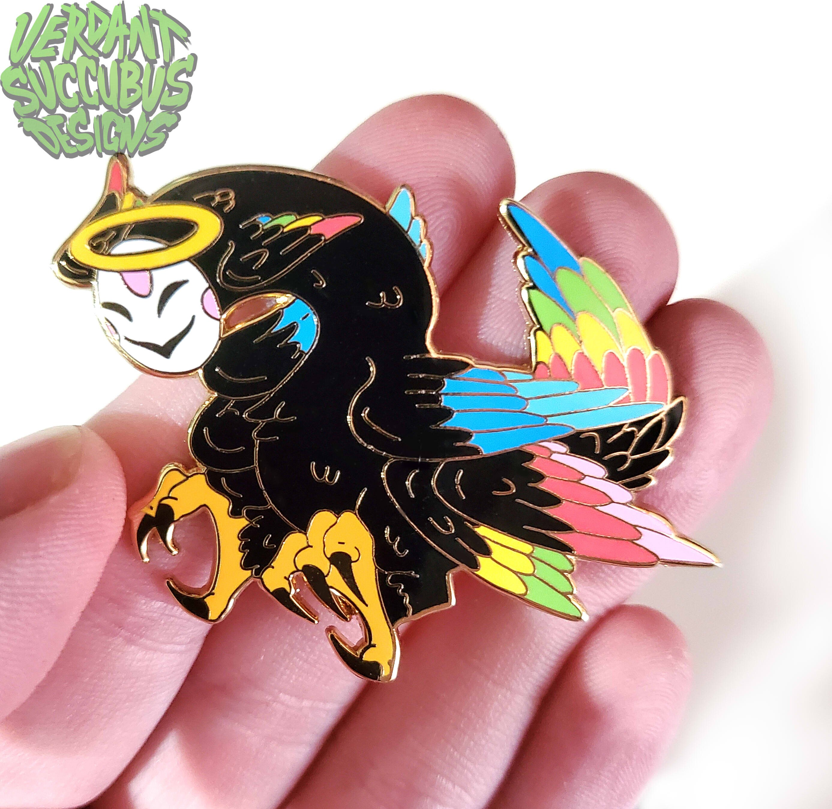 Queer Pride Angel Enamel Pin LGBT Angels - Etsy