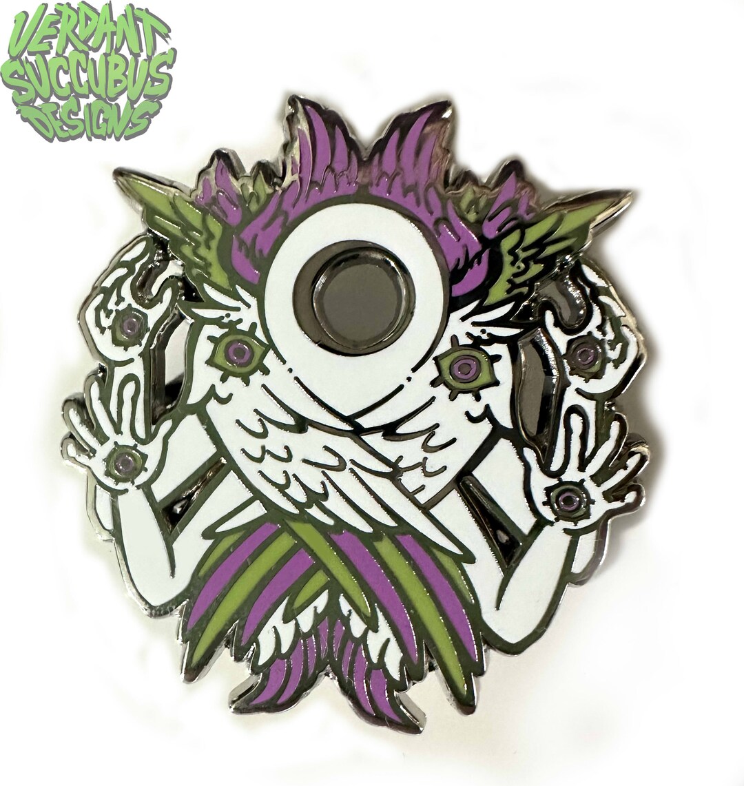 Genderqueer Pride Angel Enamel Pin | LGBT+ Angels - Etsy