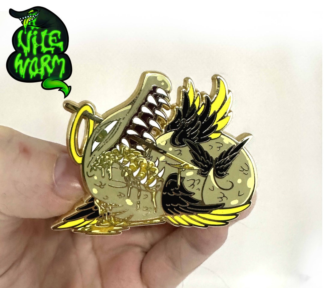 Yellow Bile Angel Enamel Pin - Etsy