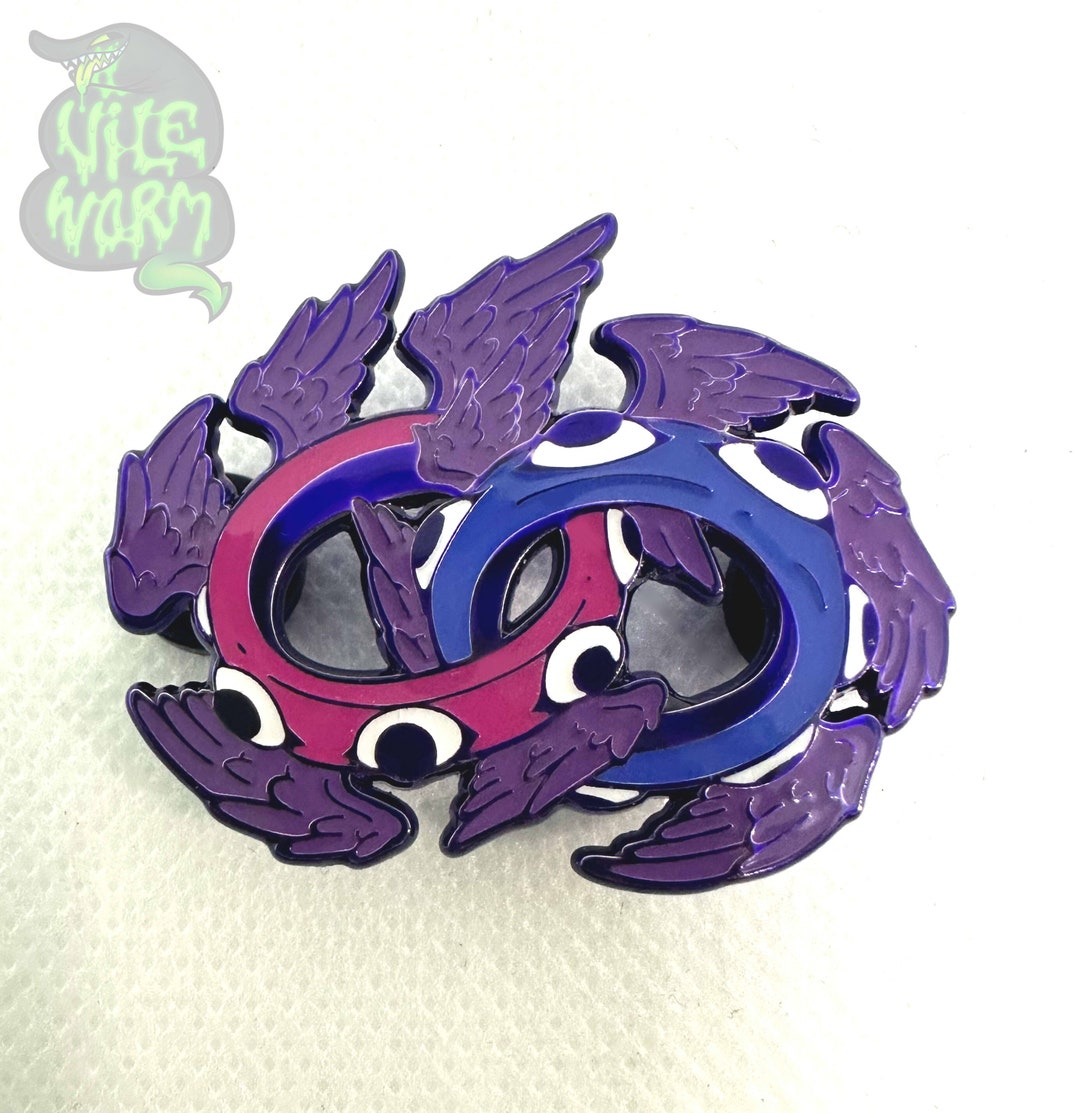 Bisexual Pride Angel Enamel Pin | LGBT+ Angels - Etsy