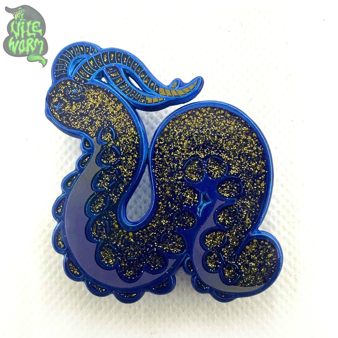 Velvet Worm Enamel Pin | Eldritch Entomology - Etsy