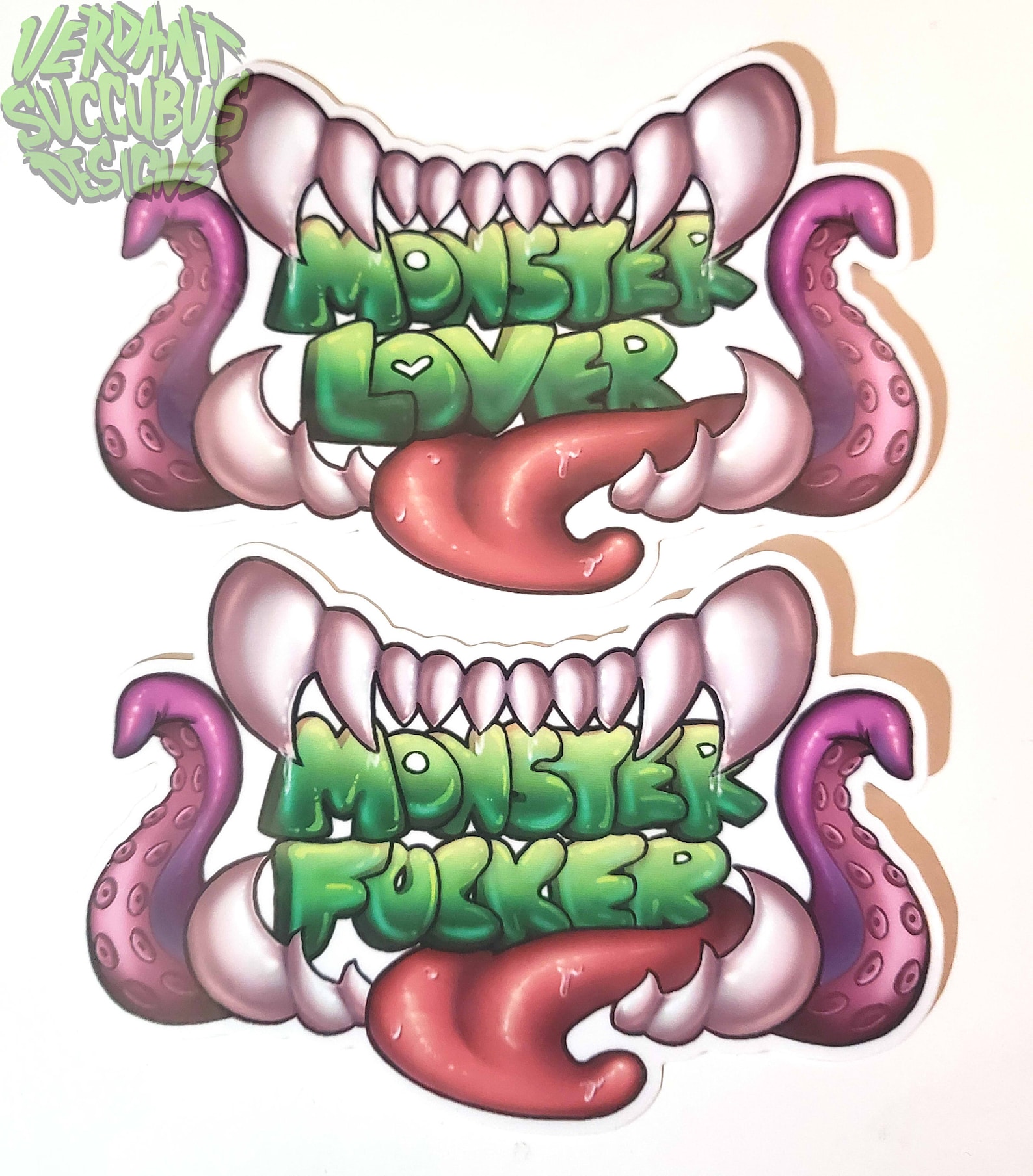 Monster Fucker/lover Clear Vinyl Sticker - Etsy
