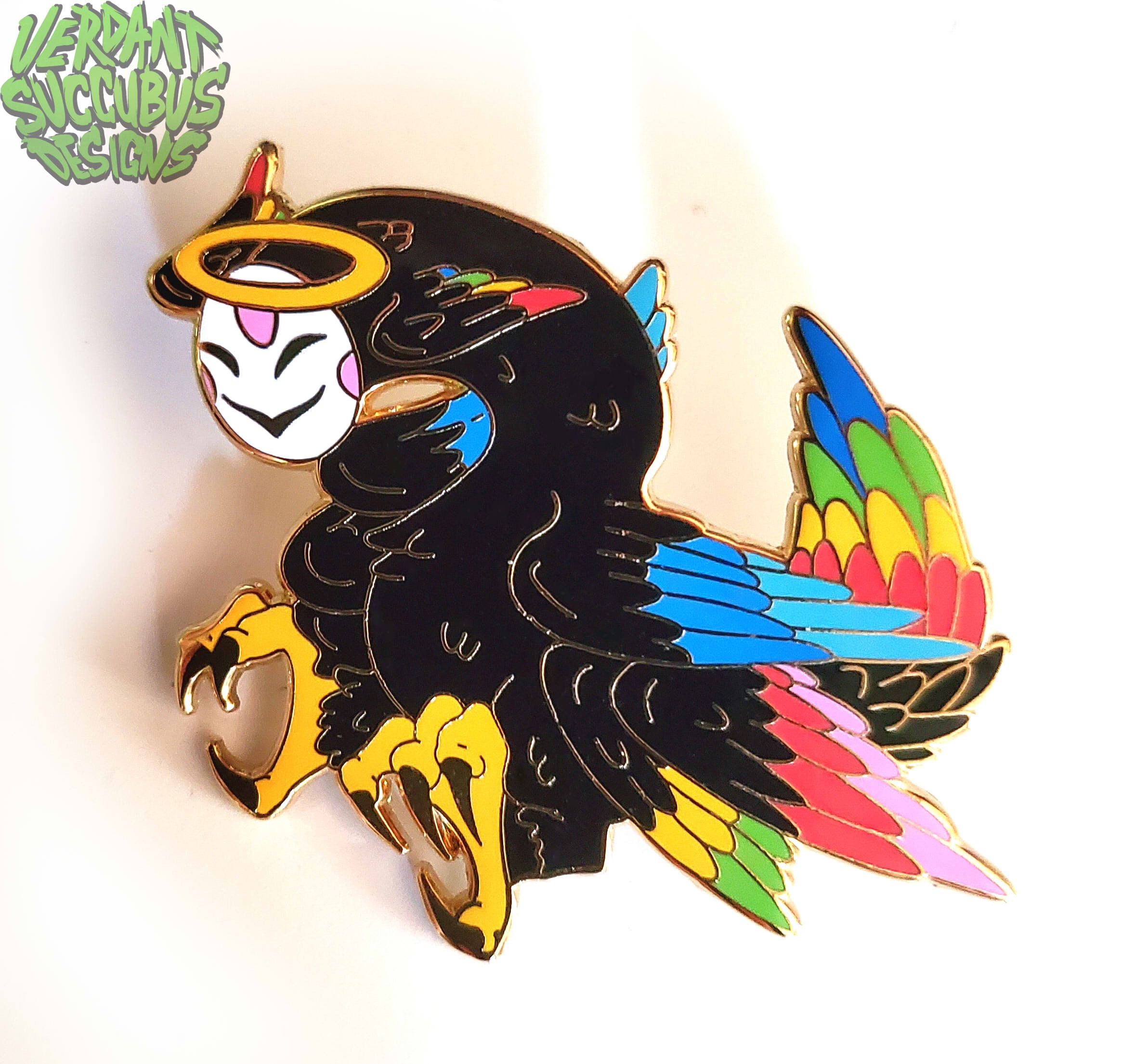 Queer Pride Angel Enamel Pin LGBT Angels - Etsy