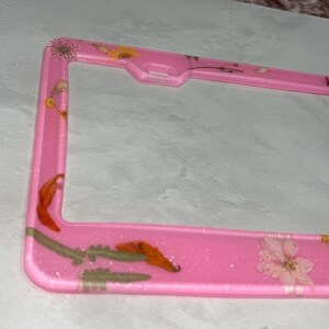 Pink Glitter License Plate Frame. - Etsy
