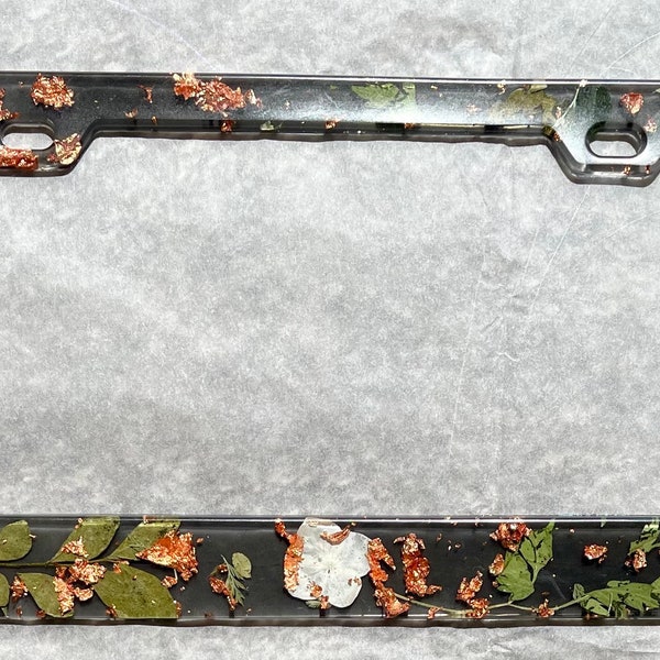 Floral License Plate - Etsy