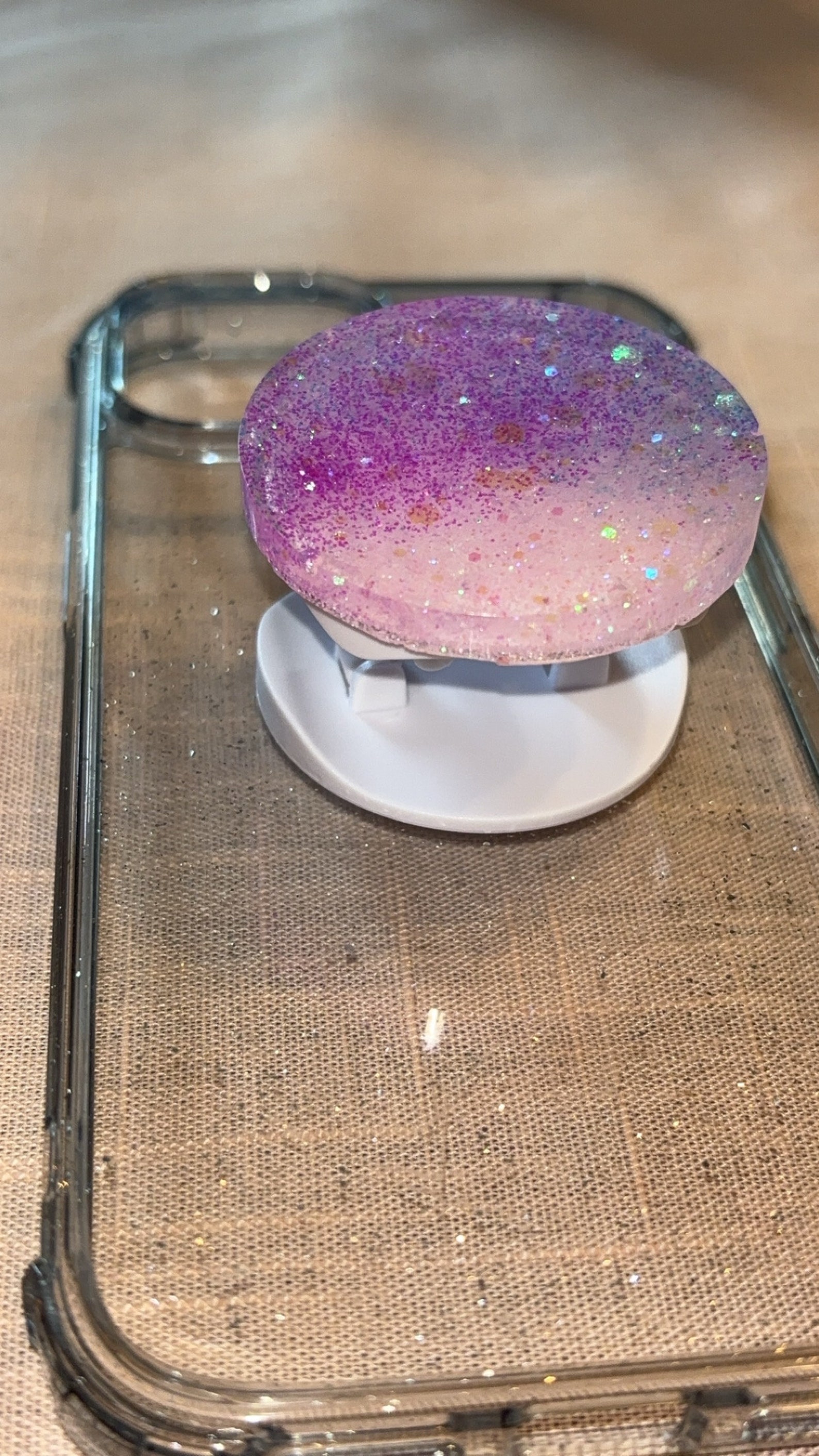 Purple and Pink Sparkly Phone Grip - Etsy