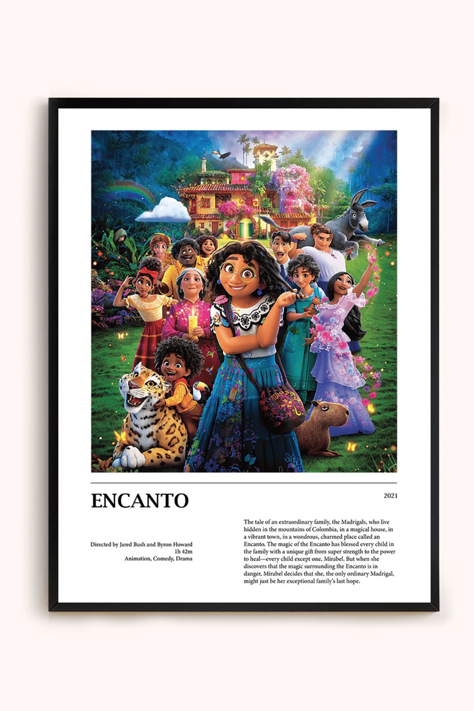 Encanto Movie Poster, Minimalist Movie Poster, Wall Art Movie, Home ...