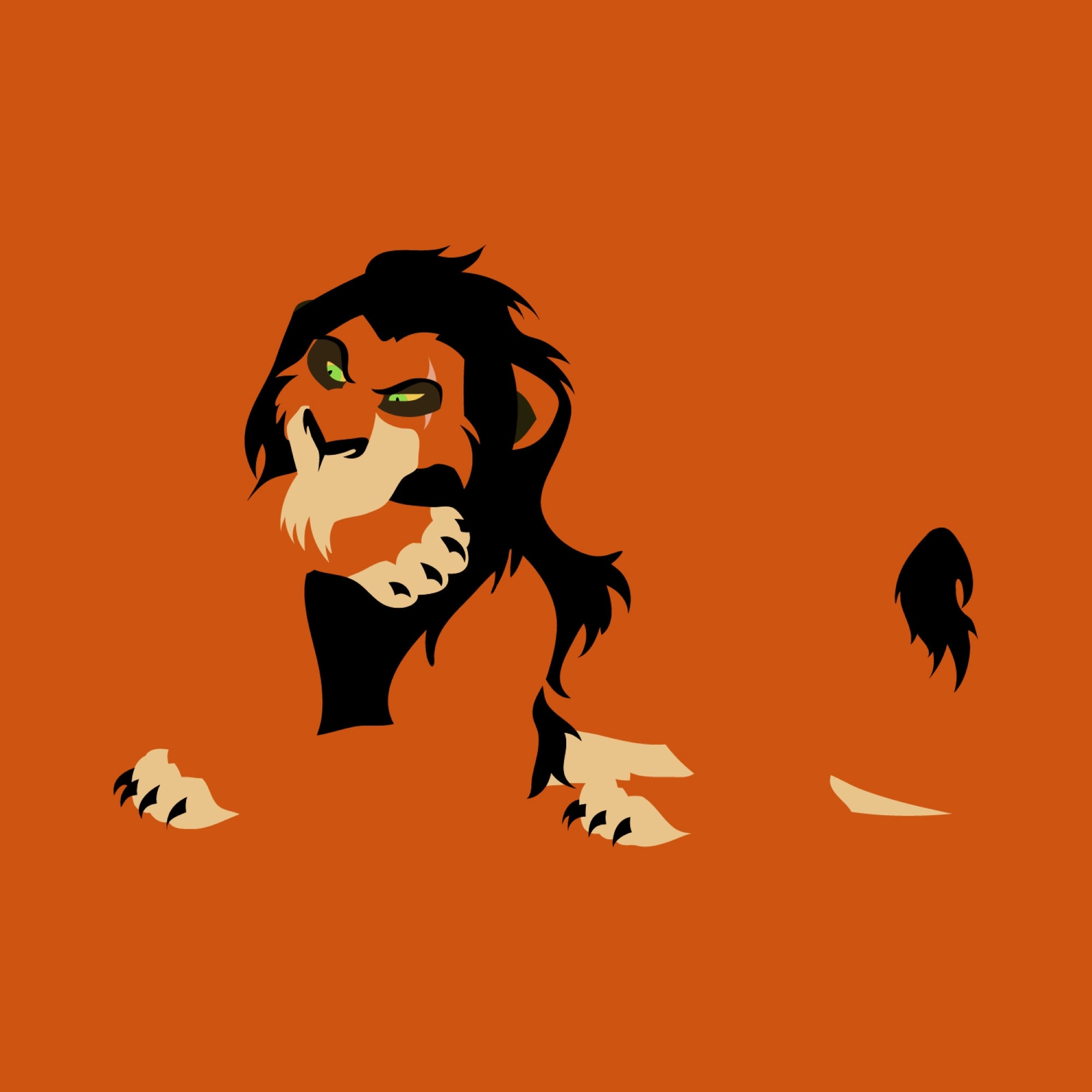 Cicatriz minimalista Svg Rey León Svg Villano Svg Imágenes - Etsy México