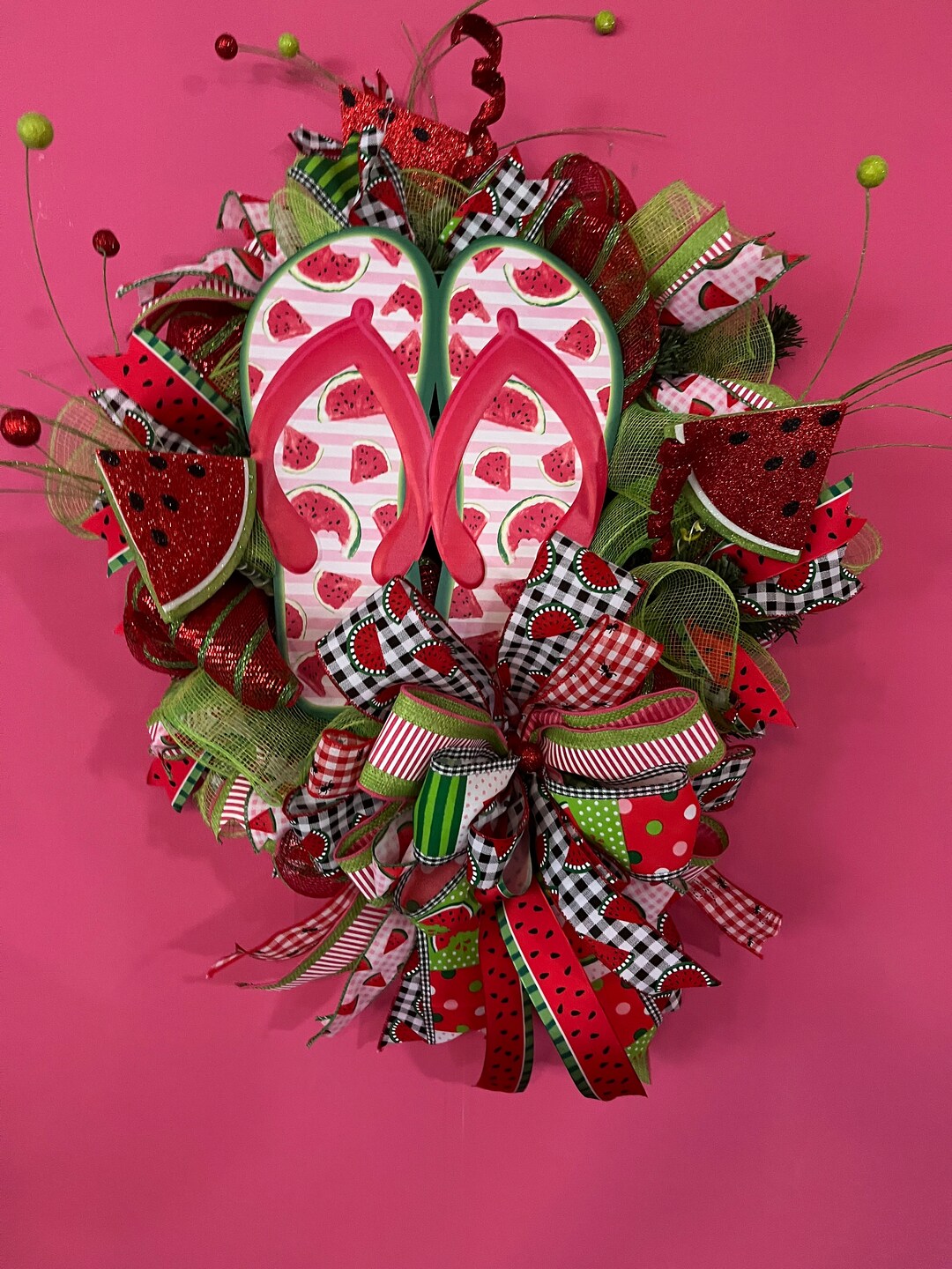Watermelon Flip Flop #2 - Etsy