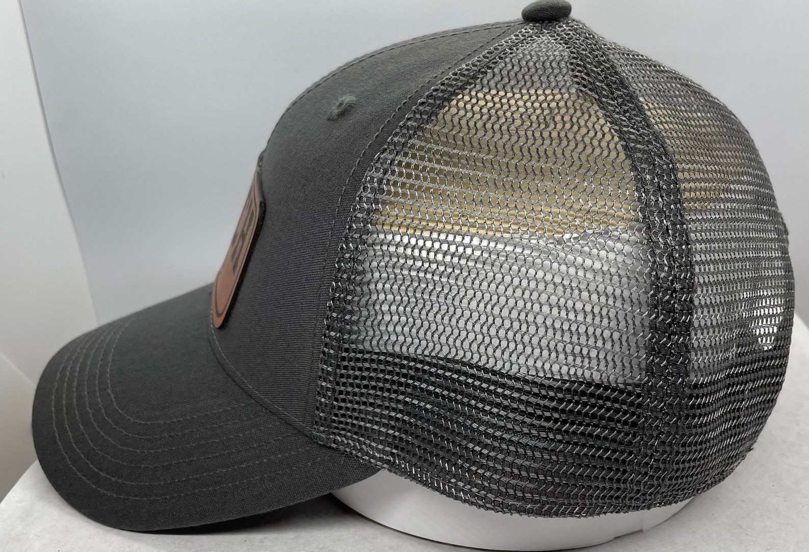 Michigan State Stamp Leather Patch Hat - Etsy