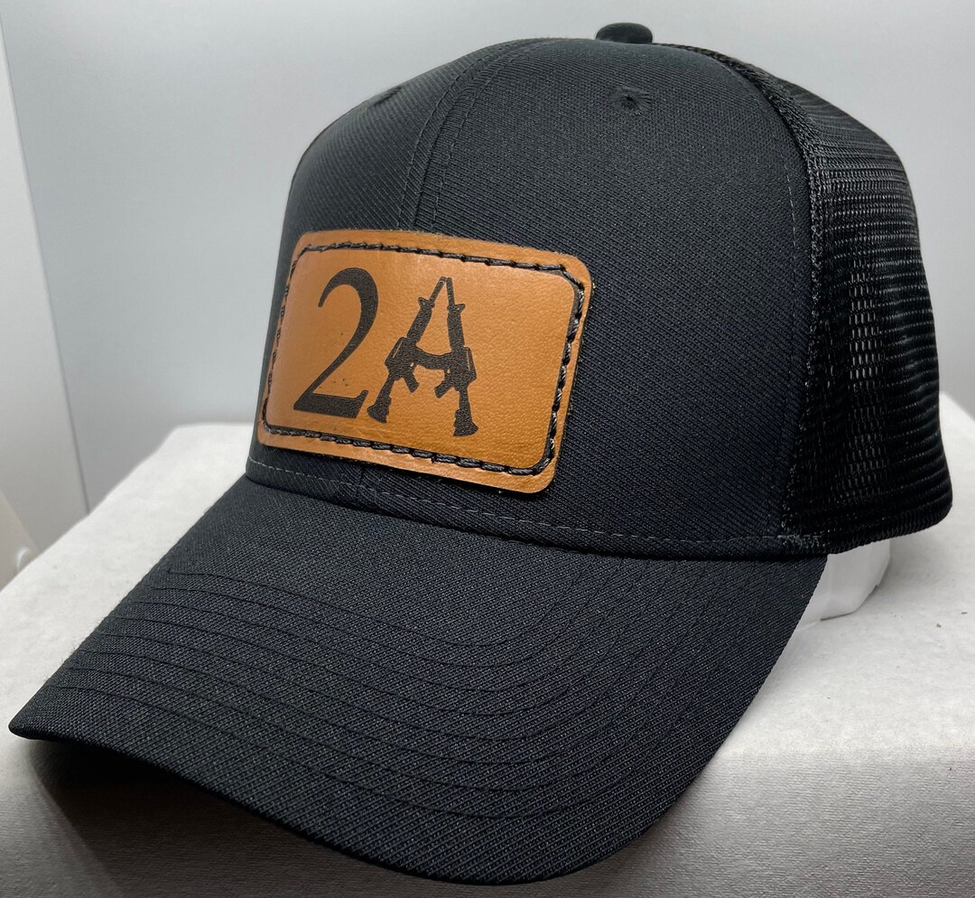 Second Amendment Hat 2nd Amendment Leather Patch Structured Hat - Etsy