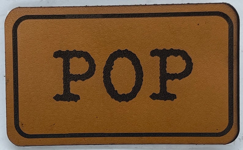 Dad Pop Pops Grampy Grandpa Papa Dad Life Leather Patches - Etsy