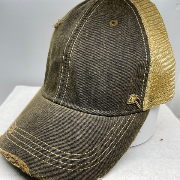 Distressed Hat - Etsy