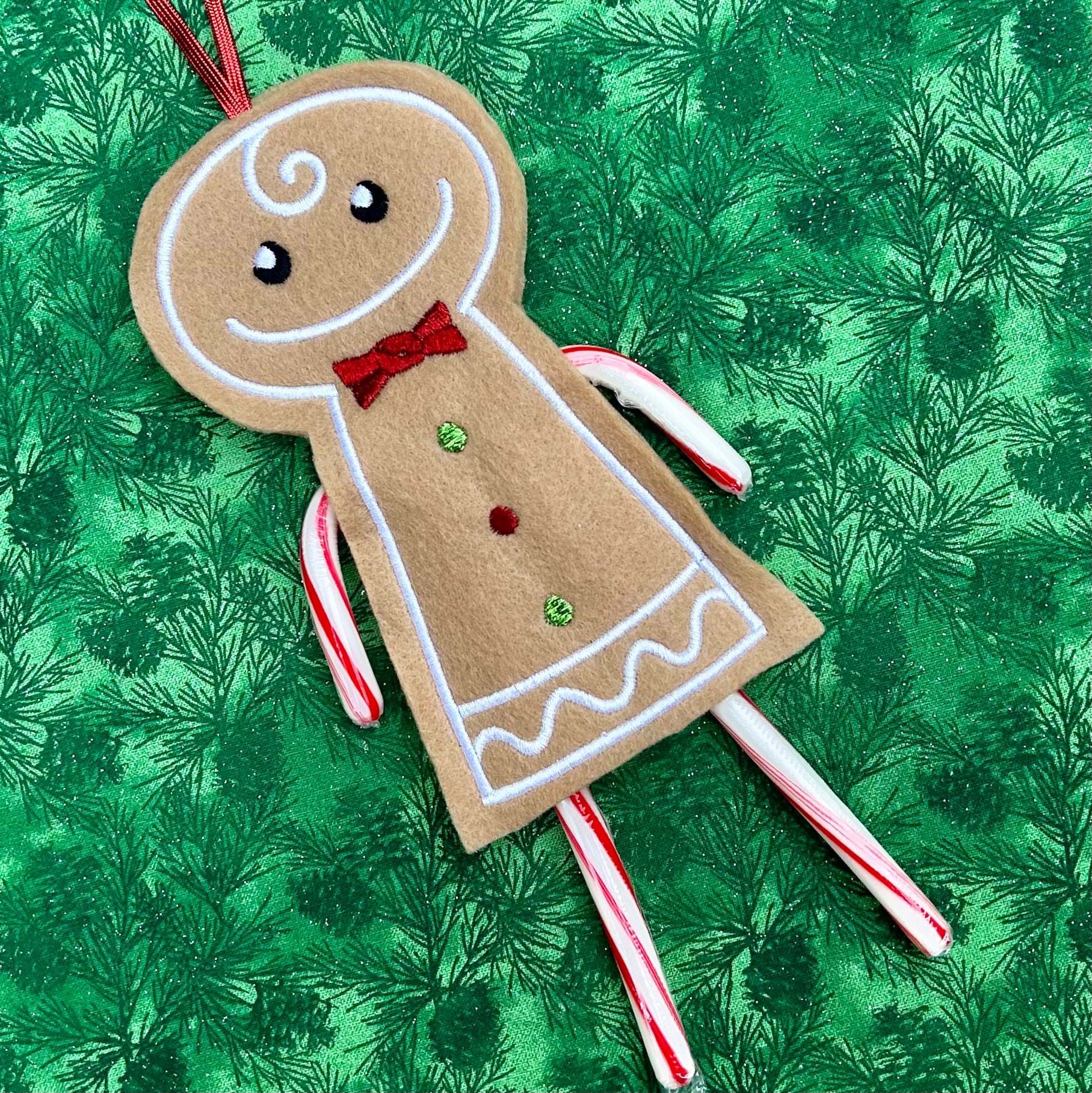 Gingerbread Man and Woman Candy Cane Holders - Etsy