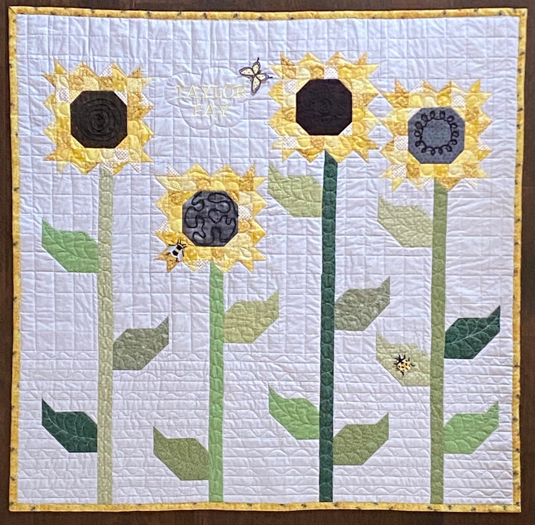 Sunflower Quilt - Etsy