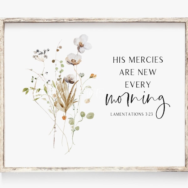 His Mercies Are New - Etsy