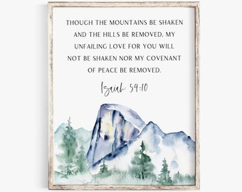 Mountains Bible Verse - Etsy