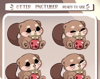 Otter Pngtuber | Animal Vtuber | Twitch | Streaming | Avatar | Ready ...