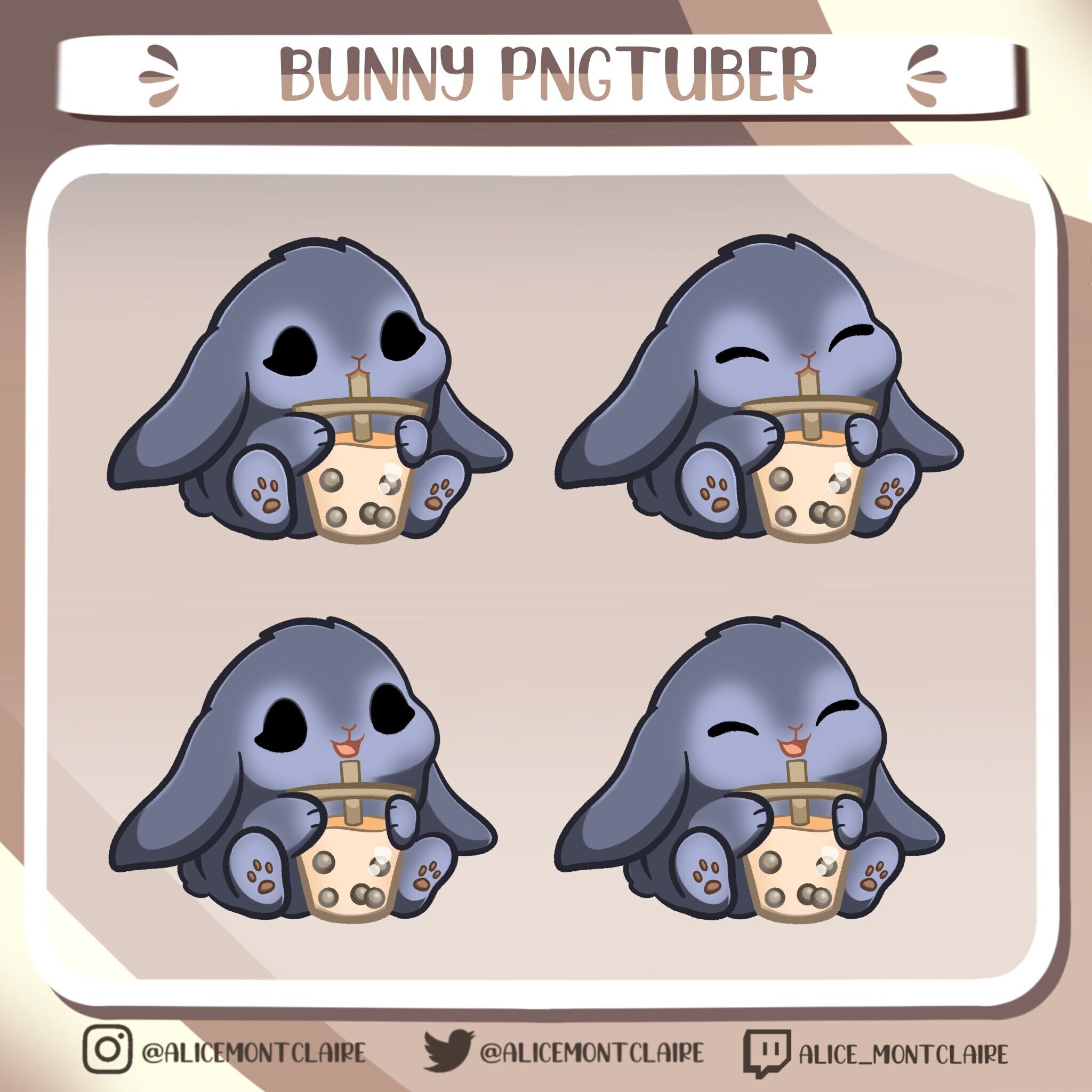 Bunny Pngtuber / Rabbit Pngtuber - Etsy