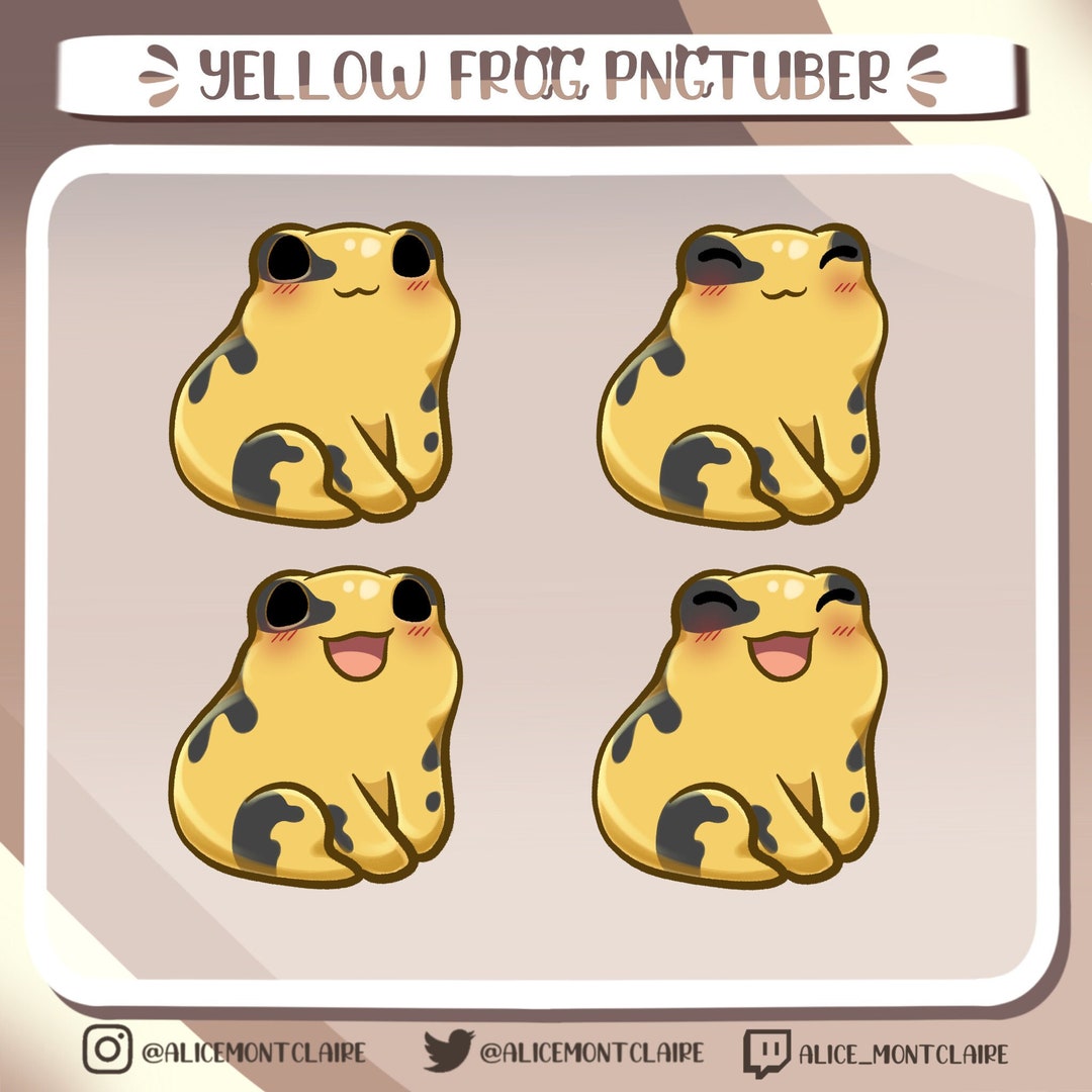 Yellow Frog Pngtuber - Etsy