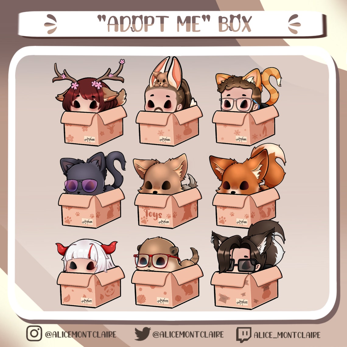 Adopt-me Box - Etsy