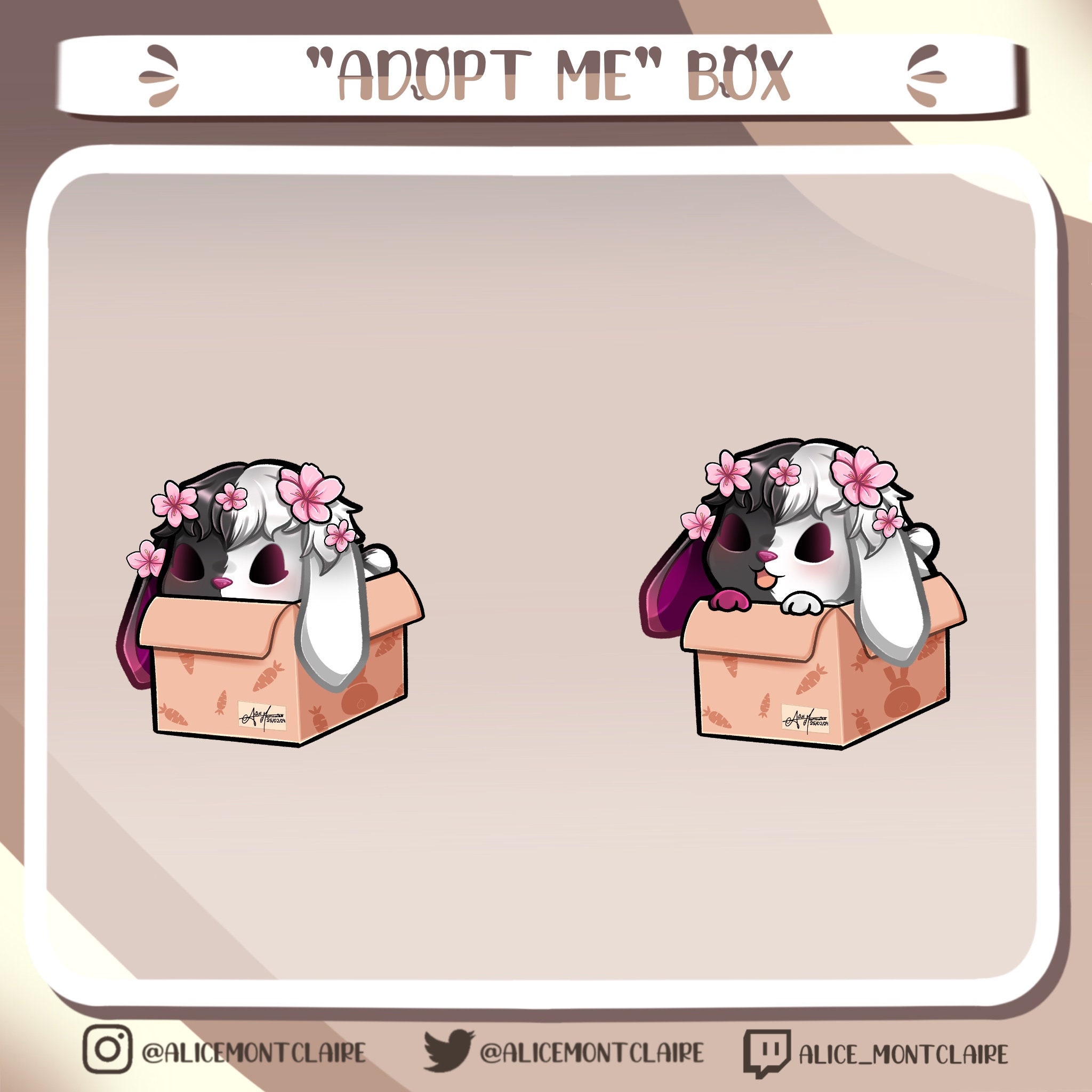 Adopt-me Box Pngtuber - Etsy