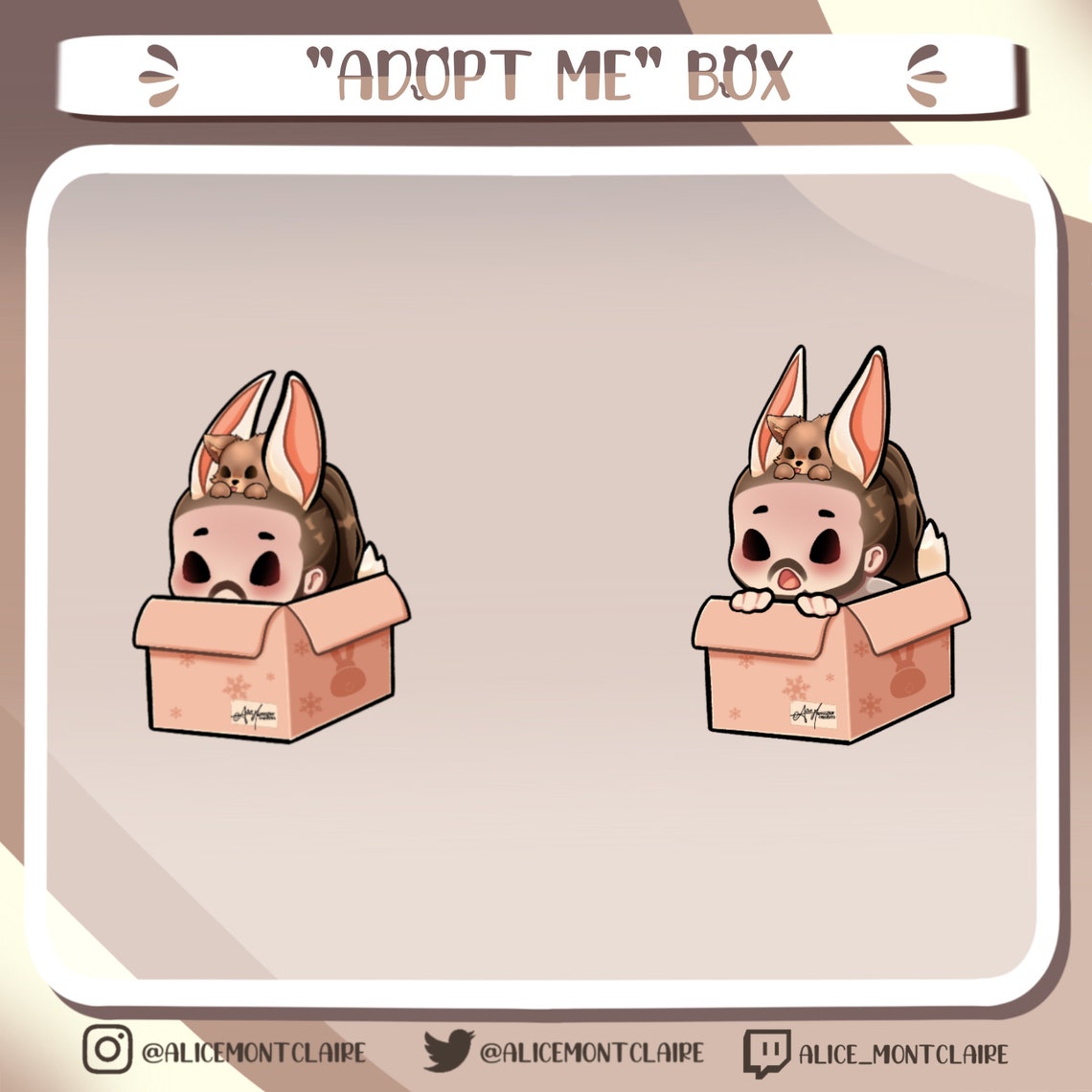 Adopt-me Box Pngtuber - Etsy