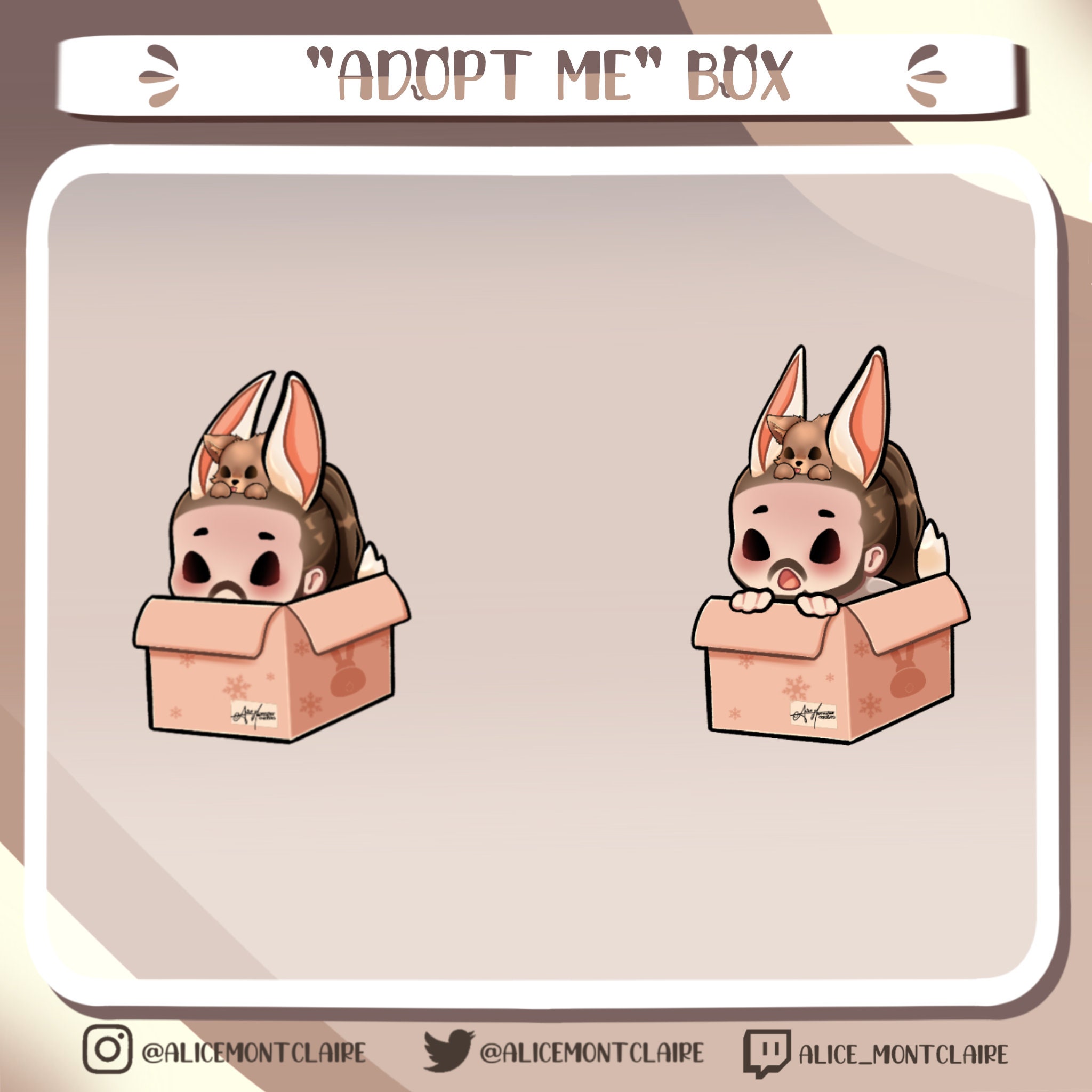 Adopt-me Box Pngtuber - Etsy