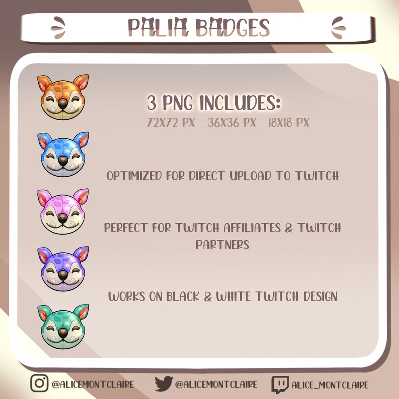 Palia Chapaa Badges - Etsy