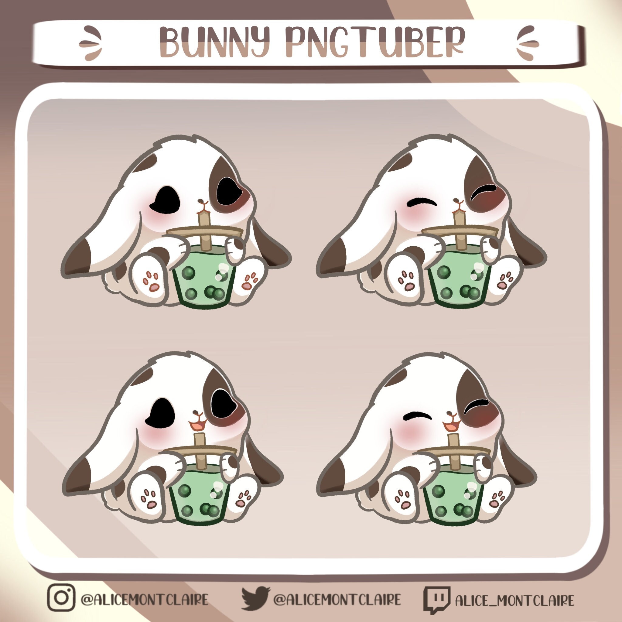 Bunny Pngtuber / Rabbit Pngtuber - Etsy