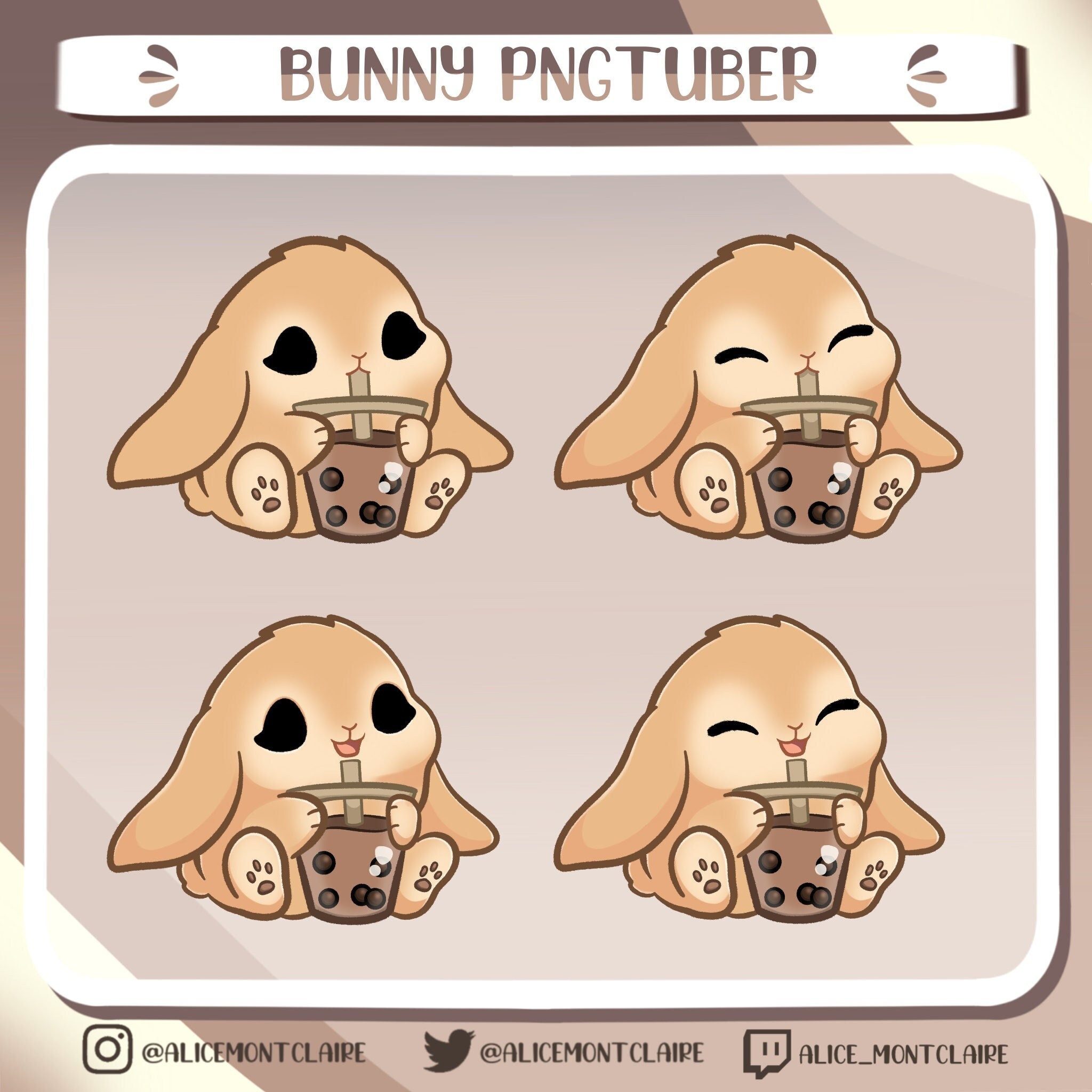 Bunny Pngtuber / Rabbit Pngtuber - Etsy Canada