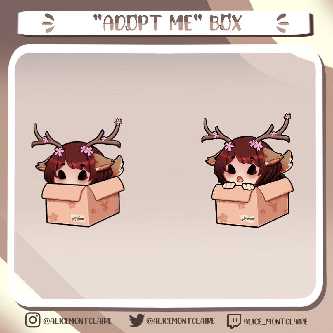 Adopt-me Box Pngtuber - Etsy