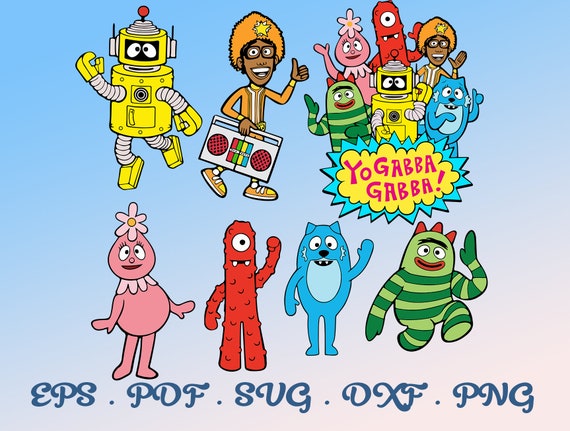Yo Gabba Gabba SVG Bundle yo Gabba Gabba Svg Yo Gabba Gabba | Etsy