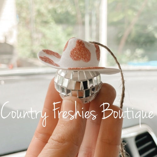 Cowboy Hat Car Charm / Car Charms / Rearview Mirror Decor - Etsy