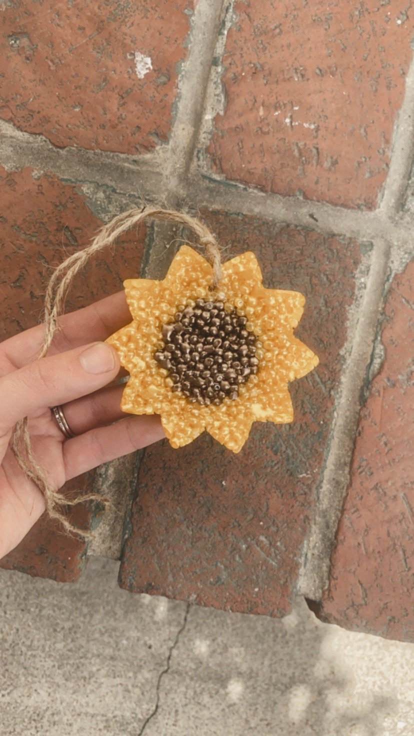 Sunflower Car Freshie Car Freshener Car Smells Freshie - Etsy
