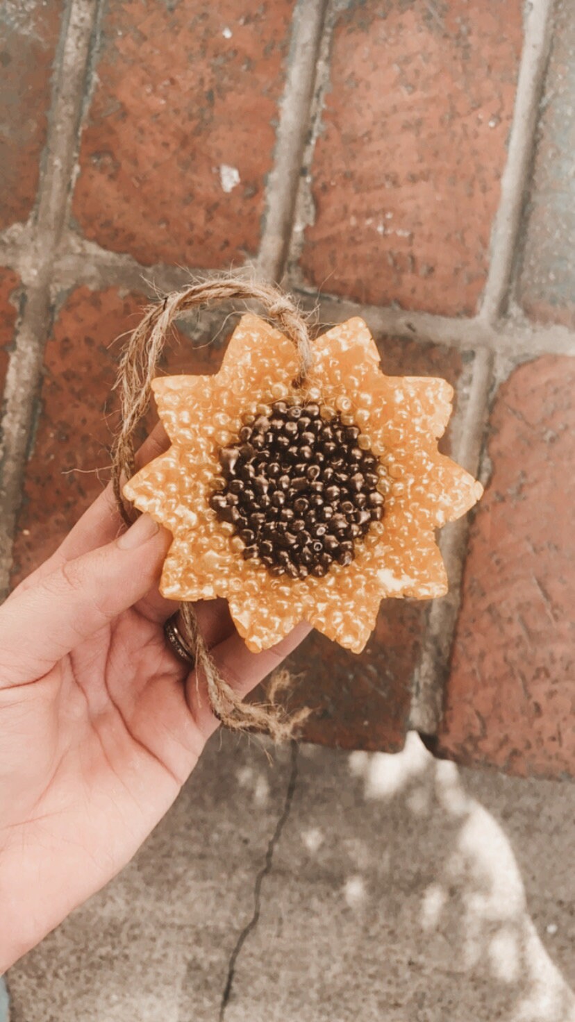 Sunflower Car Freshie Car Freshener Car Smells Freshie - Etsy