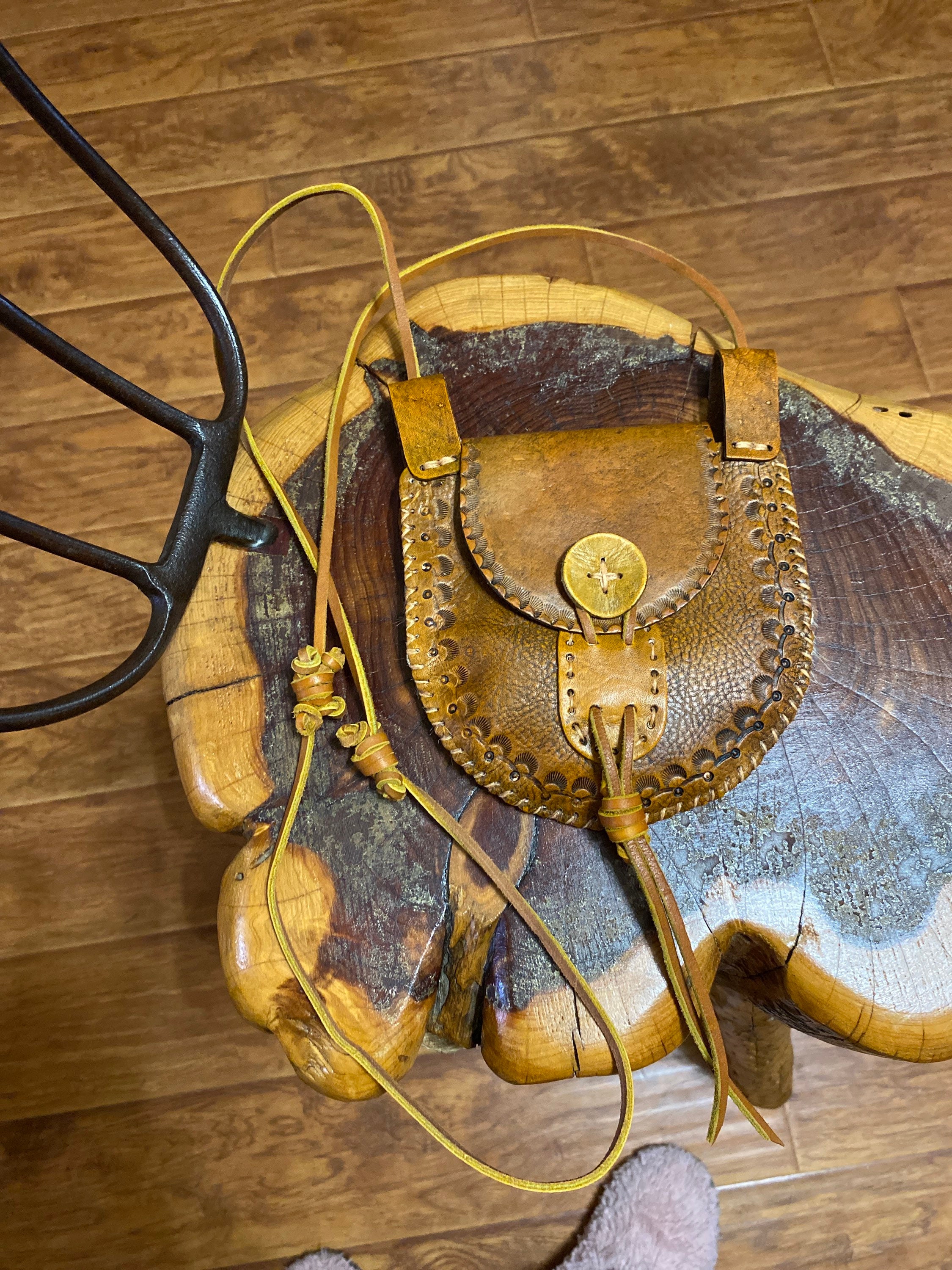 Small Handmade Leather Crossbody Purse - Etsy