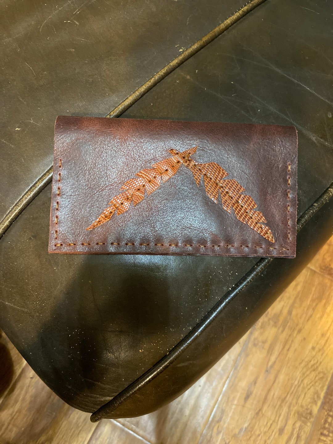 Handmade Leather Checkbook Cover - Etsy