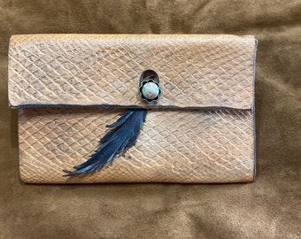 Boho Leather Wallet - Etsy