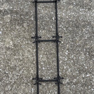 Vintage Plate Rack Wrought Iron Black Wall Decor Scrolls Four Tiered ...