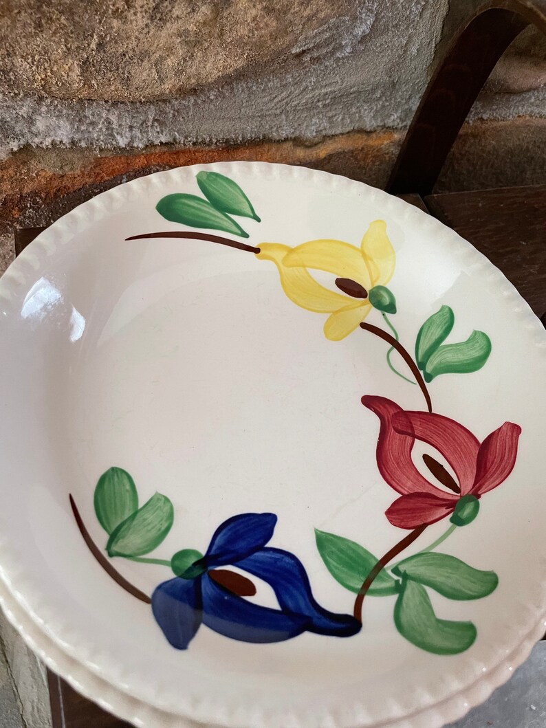 Blue Ridge Southern Pottery Underglaze Hand Painted Bowls - Etsy