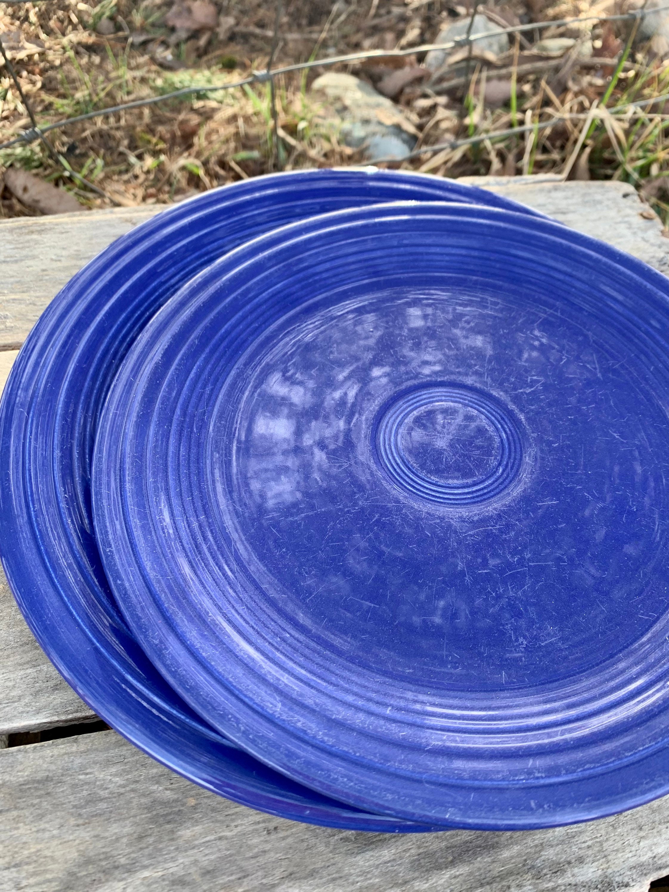 Fiestaware Plates Cobalt Blue 1930s-1940 Original Fiestaware - Etsy