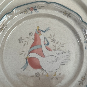 Marmalade Country Geese Dinnerware Set Geese Blue Ribbon Strawberry ...