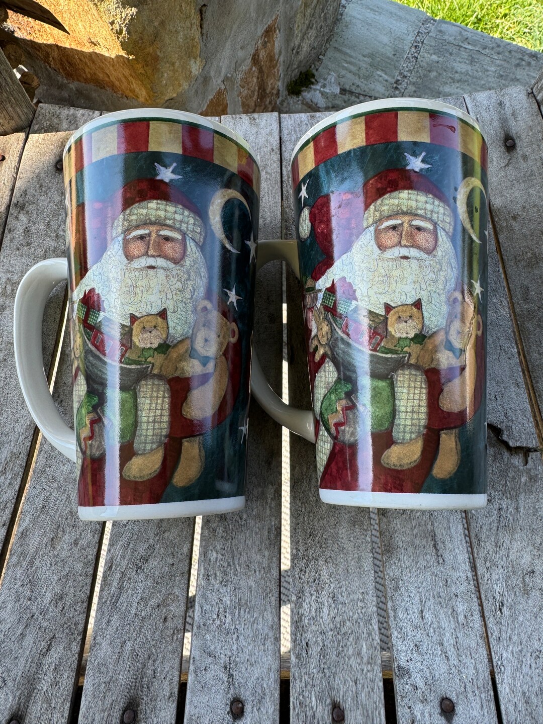 Vintage Susan Winget Certified International Christmas Mugs Hot ...