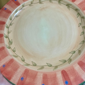 Phaltzgraff Napoli Dinnerware Dinner Plates Orange Yellow Blue Red ...