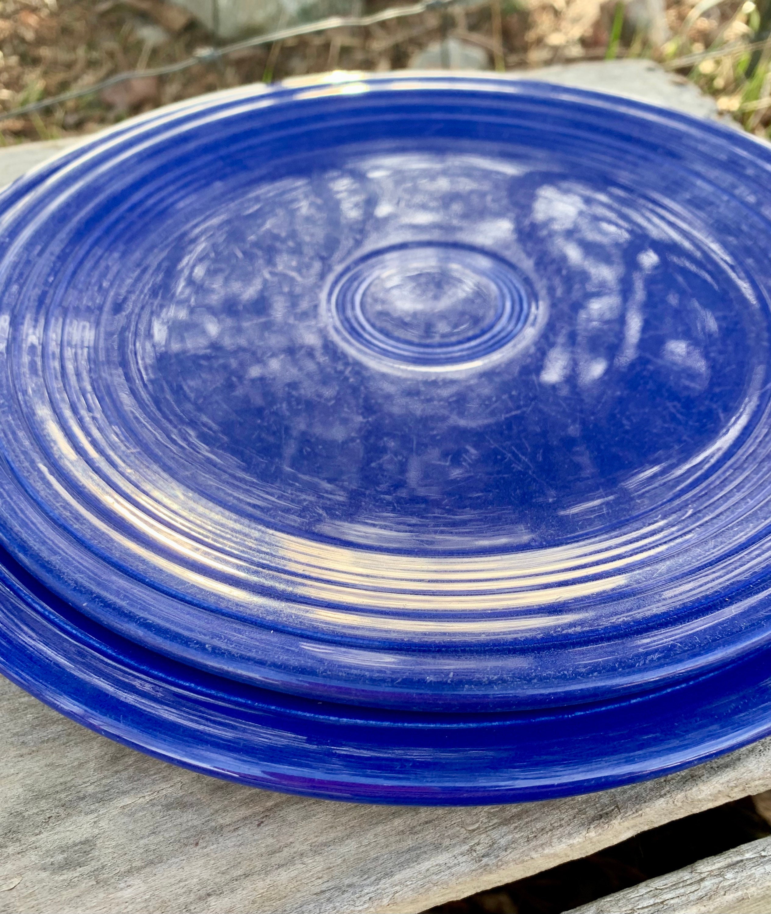 Fiestaware Plates Cobalt Blue 1930s-1940 Original Fiestaware - Etsy