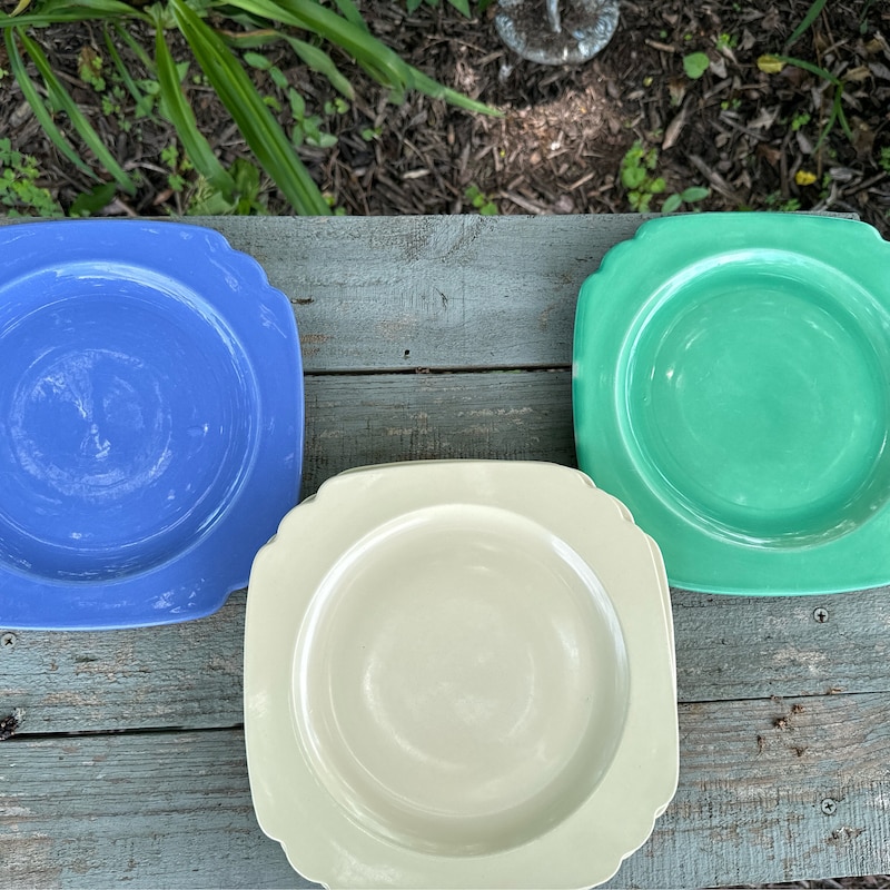 Harlequin Plates - Etsy